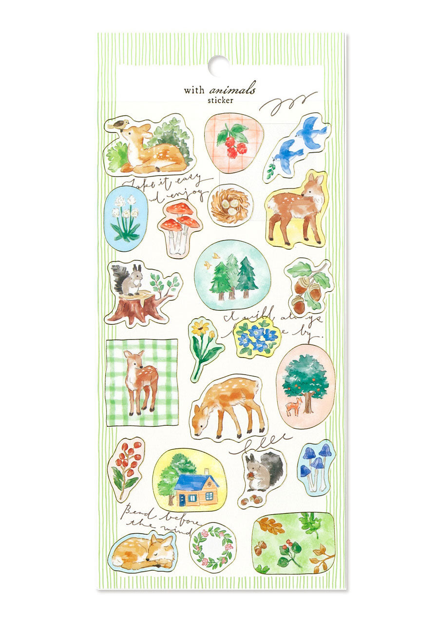 Stickers - With Animals - Daim - Mind Wave | Kawaii Journal